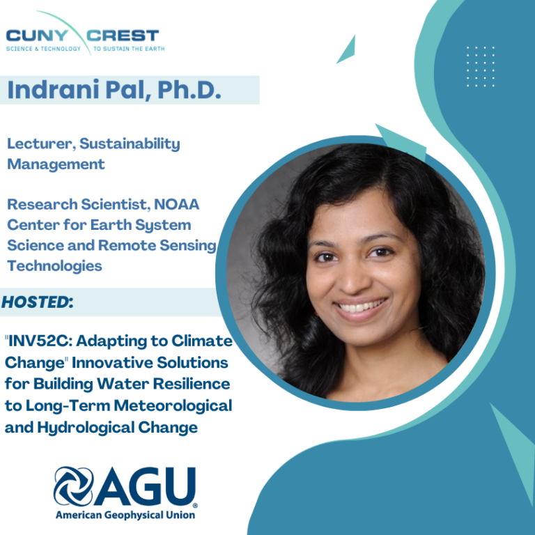 Dr. Indrani Pal hosts, INV52C: Adapting to Climate Change: Innovative ...